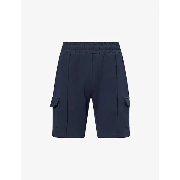 ARNE Cotton-blend Cargo Shorts - Navy