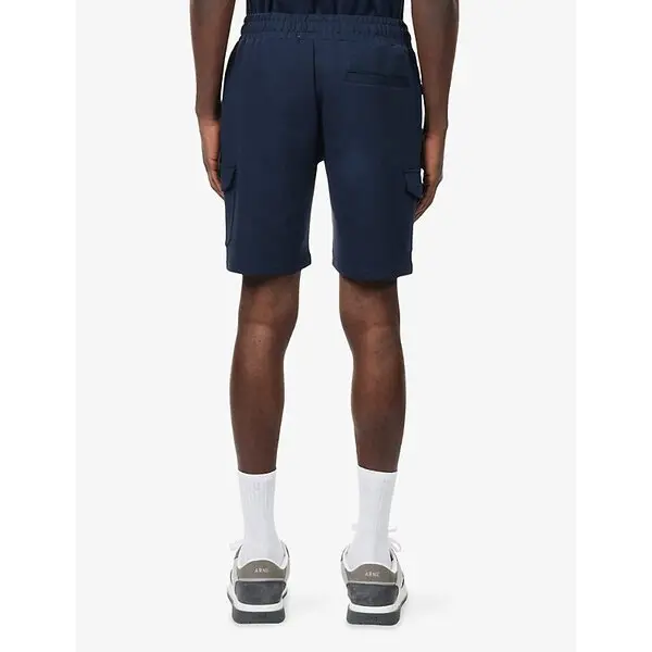 ARNE Cotton-blend Cargo Shorts - Navy