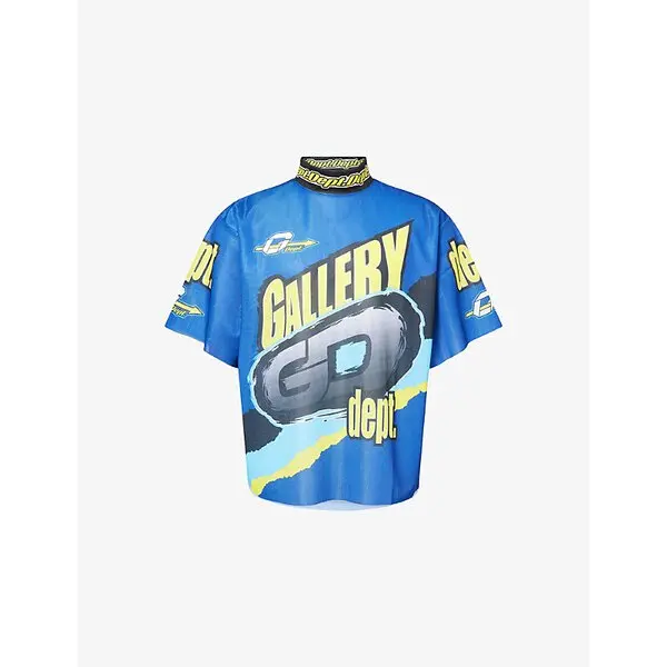 GALLERY DEPT. Freestyle Graphic-print Jersey Top - Blue