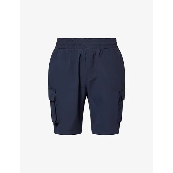 ARNE Utility Cargo Stretch-woven Shorts - Navy