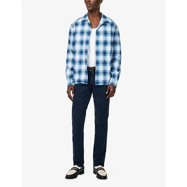 Citizens Of Humanity Gage Cashmere-touch Cotton Trousers - Ink