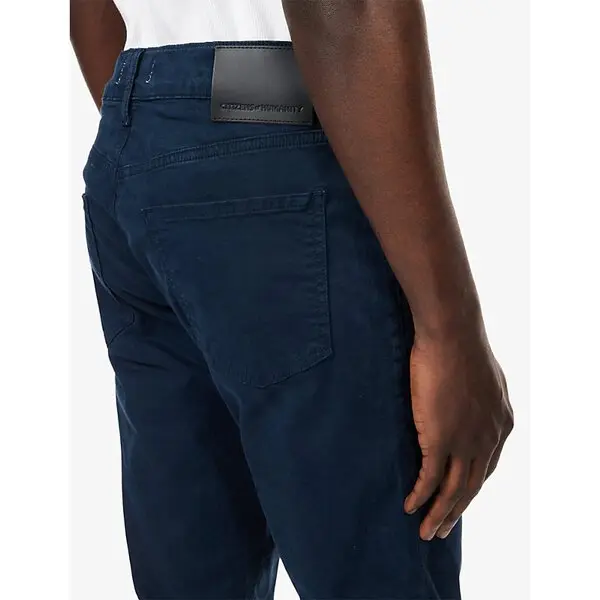 Citizens Of Humanity Gage Cashmere-touch Cotton Trousers - Ink