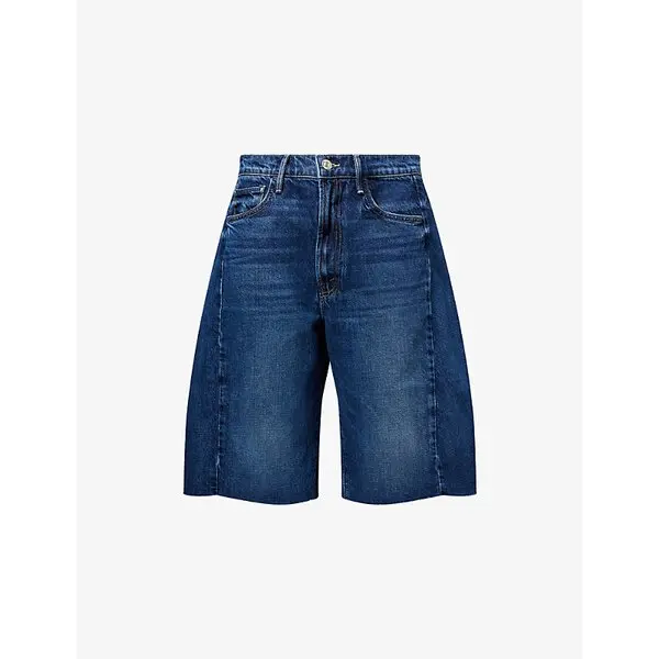 MOTHER The Halfpipe Wide-leg Denim Bermuda Shorts - Did You Bring Me