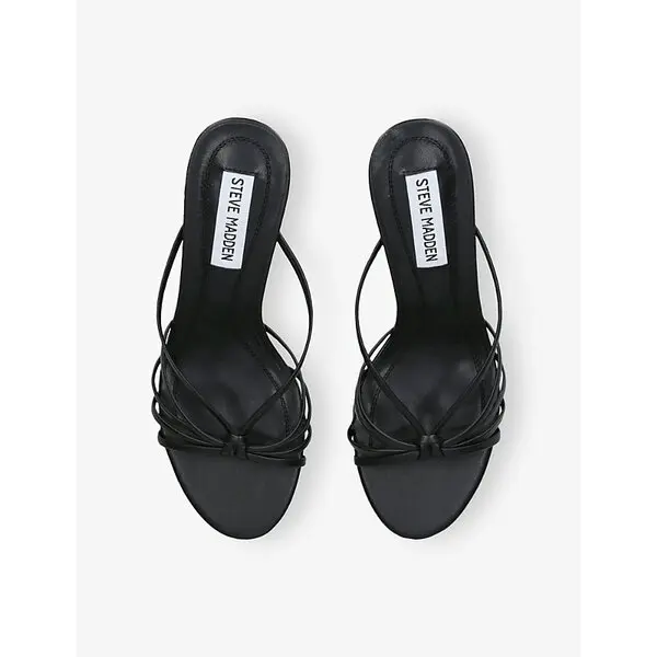 Steve Madden Edna Leather Heeled Sandals - Black