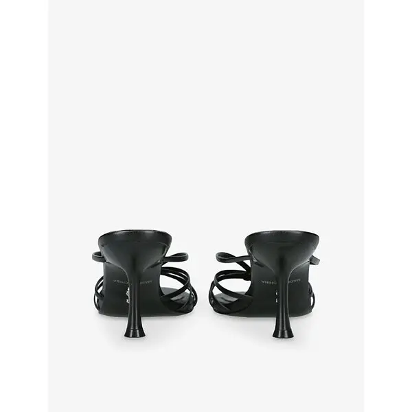 Steve Madden Edna Leather Heeled Sandals - Black