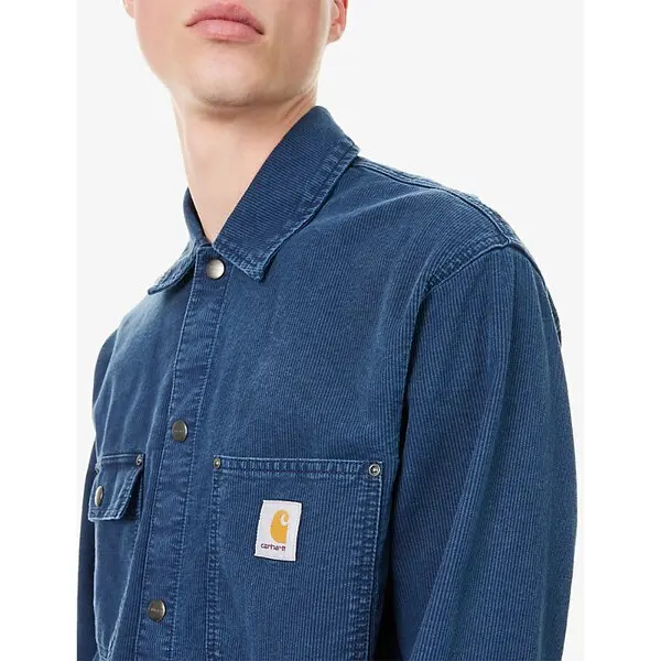 Carhartt Work In Progress Parrish Cord Cotton Overshirt - Blue