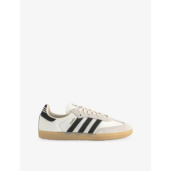 Adidas Samba Og Leather Trainers - Cloud White Black Gu