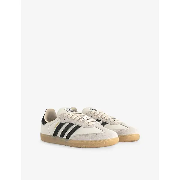 Adidas Samba Og Leather Trainers - Cloud White Black Gu