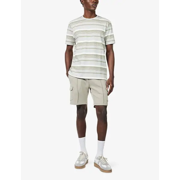 ARNE Cotton-blend Cargo Shorts - Stone