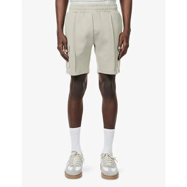 ARNE Cotton-blend Cargo Shorts - Stone