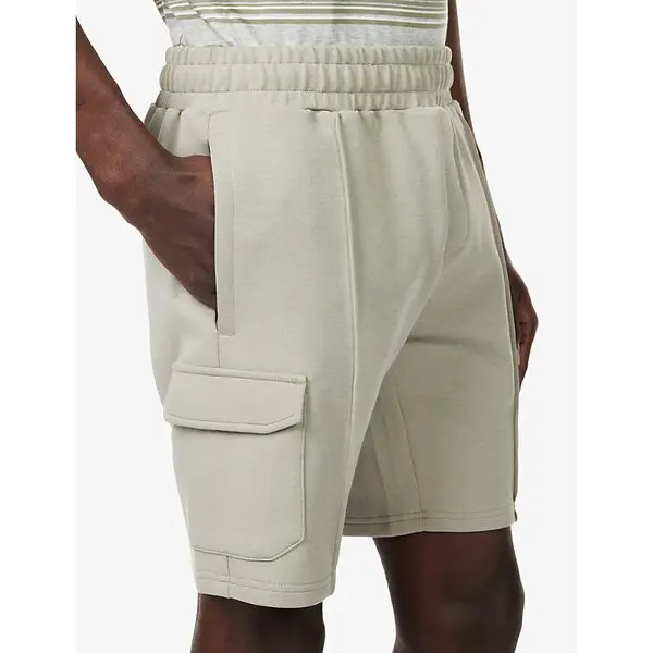 ARNE Cotton-blend Cargo Shorts - Stone