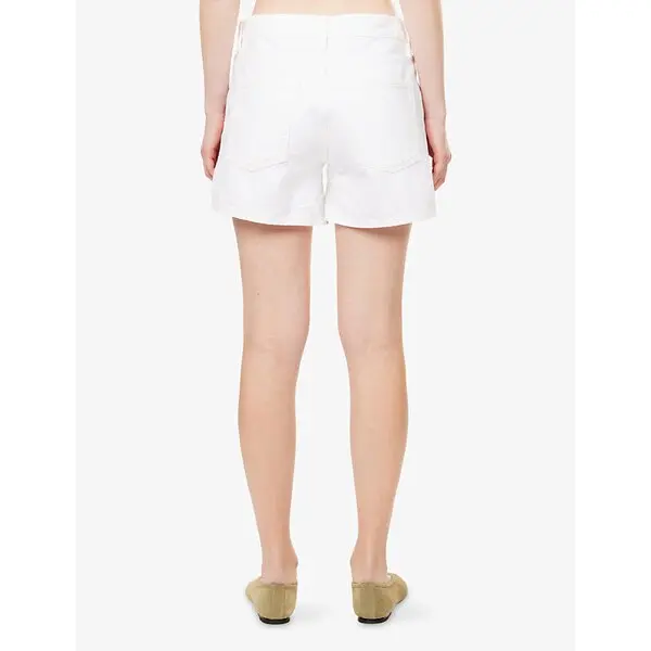 FRAME The Long Hang Denim Shorts