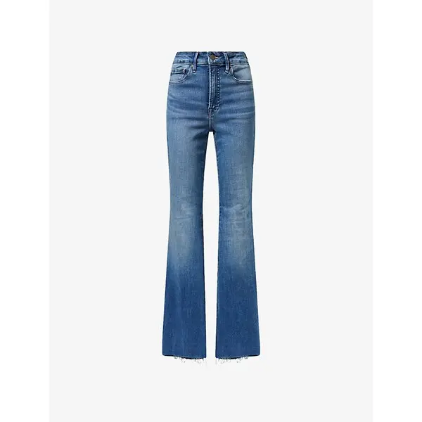 Good American Flared-leg Denim Jeans - Indigo1211