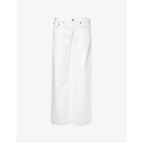 AGOLDE Straight-leg Low-rise Denim Jeans - Marshmallow (white)