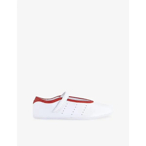 Adidas Stan Smith Leather Ballet Flats - Ftwr White Ftwr White Ft