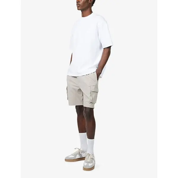 ARNE Utility Cargo Multi-pockets Stretch-woven Shorts - Stone