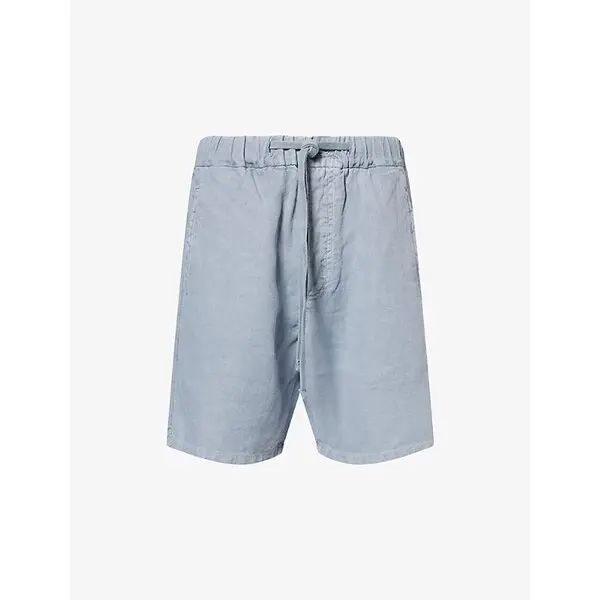 Citizens Of Humanity Relaxed-fit Linen Deck Shorts - Stone Blue