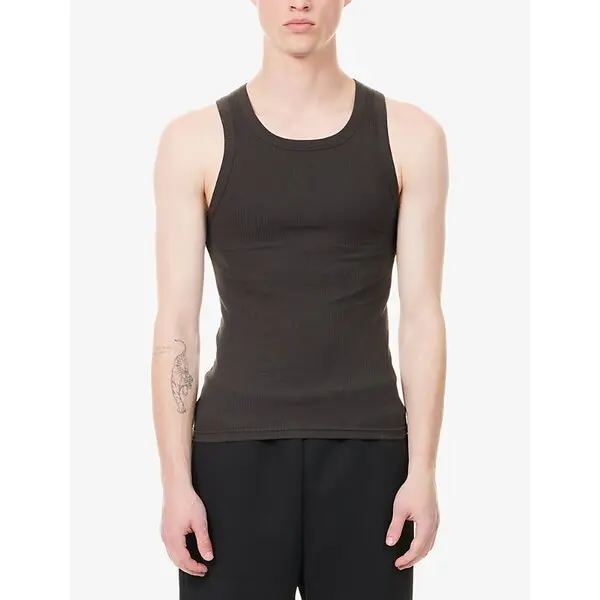 SEVENTH Ribbed Stretch-cotton Vest Top