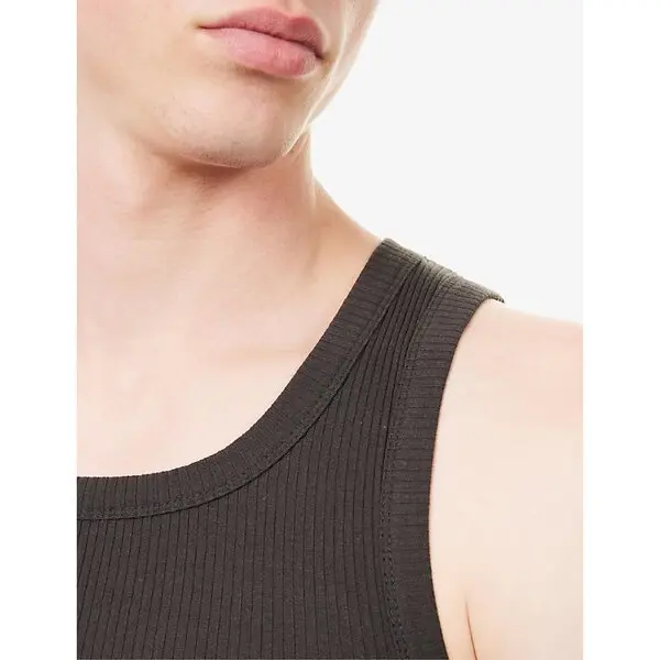SEVENTH Ribbed Stretch-cotton Vest Top