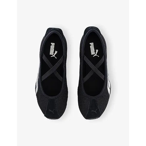 PUMA H-street Mesh Ballet Flats - Black Silver