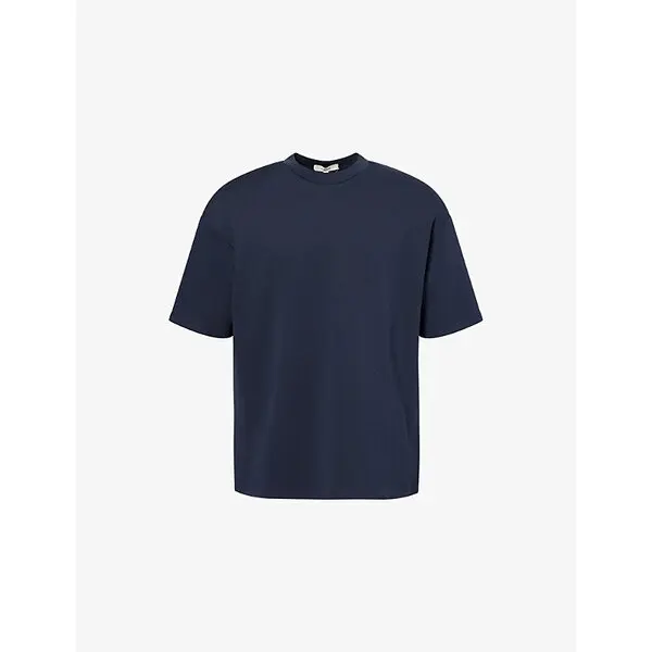 ARNE Everyday Luxe Cotton-blend T-shirt Xxl - Navy