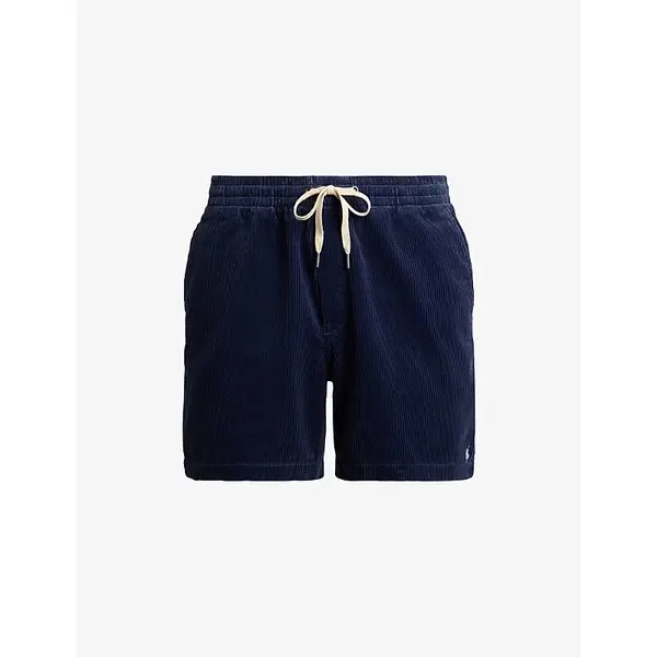 Polo Ralph Lauren Logo-embroidered Cotton-corduroy Shorts - Boston Navy