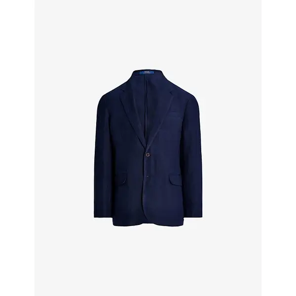 Polo Ralph Lauren Single-breasted Notch-lapel Linen Blazer - Navy