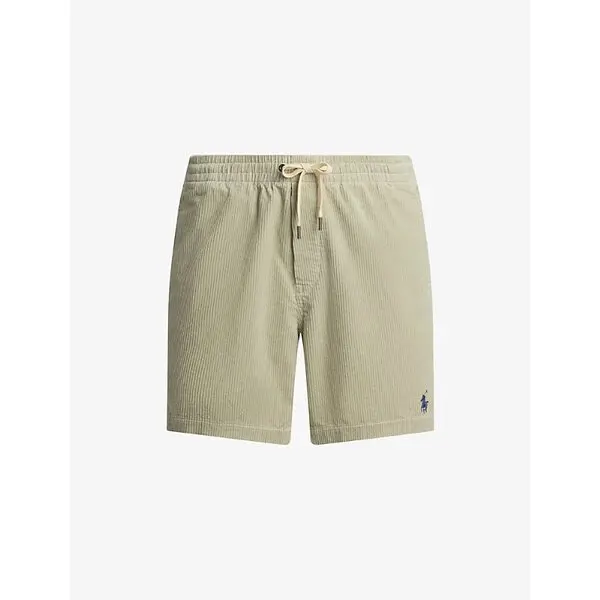 Polo Ralph Lauren Logo-embroidered Cotton-corduroy Shorts - Khaki Stone