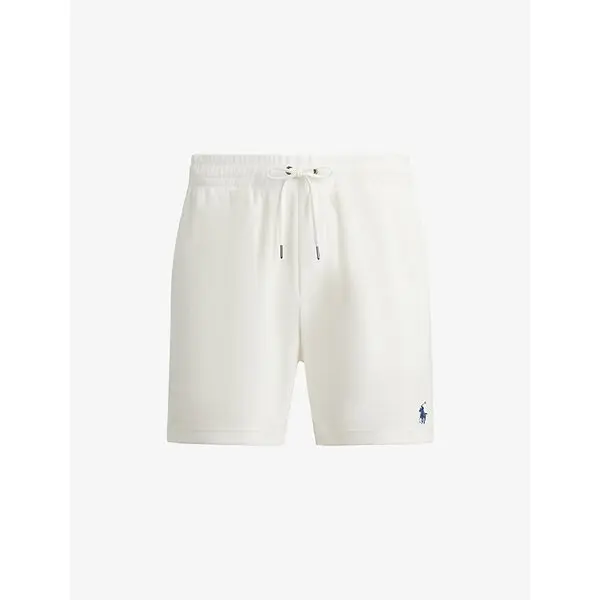 Polo Ralph Lauren Logo-embroidered Cotton-terry Shorts - White