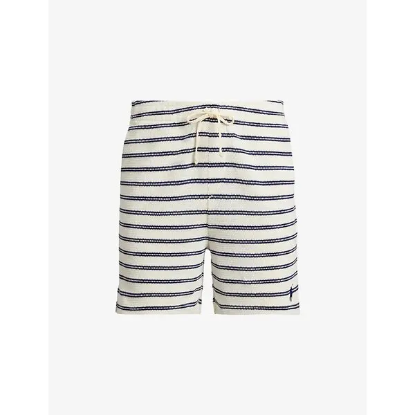 Polo Ralph Lauren Striped Woven Shorts - Pale Cream/newport Navy