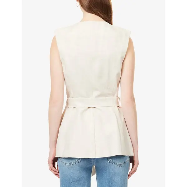 Good American Belted Woven Vest