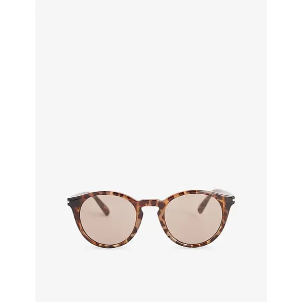 MESSYWEEKEND Hobbes Egyptian Tortoiseshell Round-frame Sunglasses - Egyptian Tortoise Brown