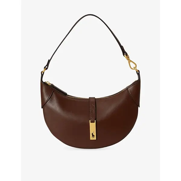 Polo Ralph Lauren Polo Id Mini Leather Shoulder Bag - Acorn