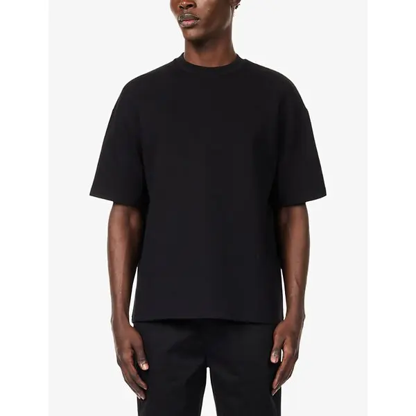 ARNE Everyday Luxe Cotton-blend T-shirt - Black
