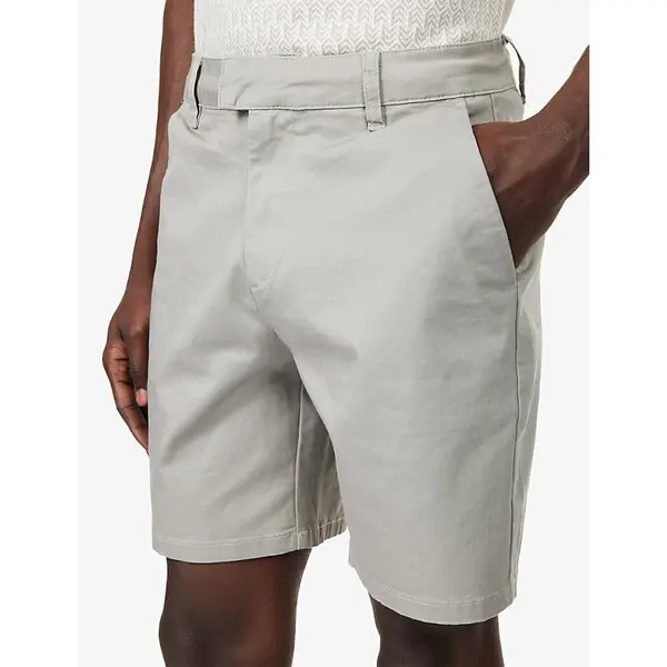 ARNE Tailored Cotton-blend Chino Shorts - Stone