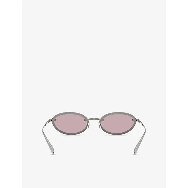 JIMMY CHOO Jc4020b Oval-frame Sunglasses - Silver