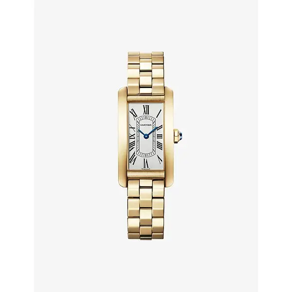 CARTIER Tank Américaine Small 18ct Yellow-gold Quartz Watch 34.5mm - Yellow Gold