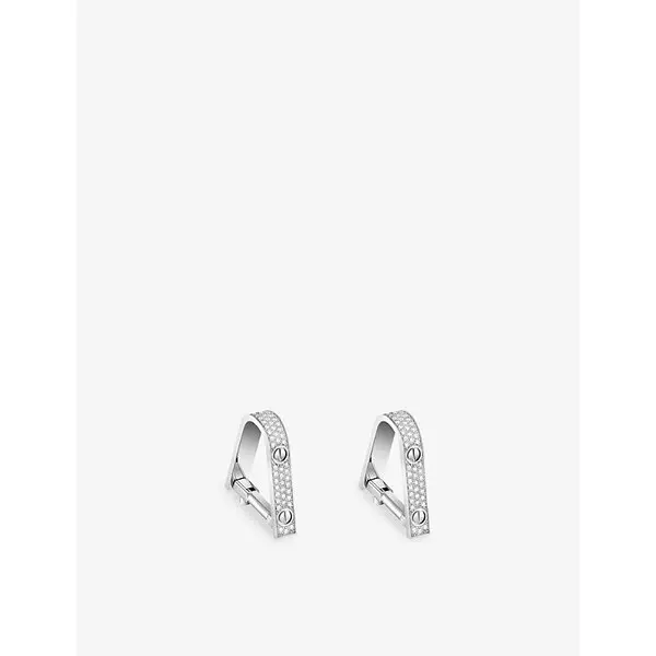 Cartier Love 18ct And Brilliant-cut Diamond Cufflinks - White Gold