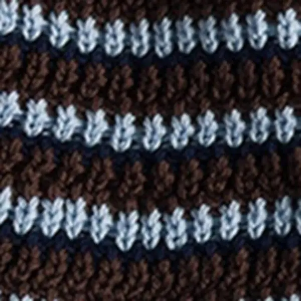 Miu Miu Crochet Stripe Hat - Brown
