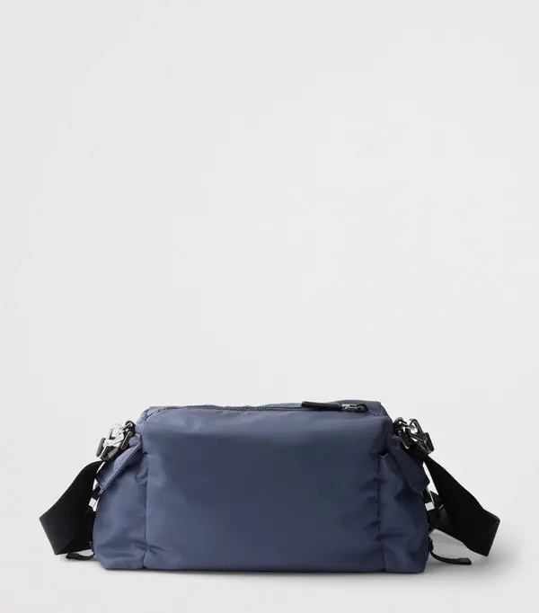 Prada Re-nylon And Leather Explore Messenger Bag - Blue