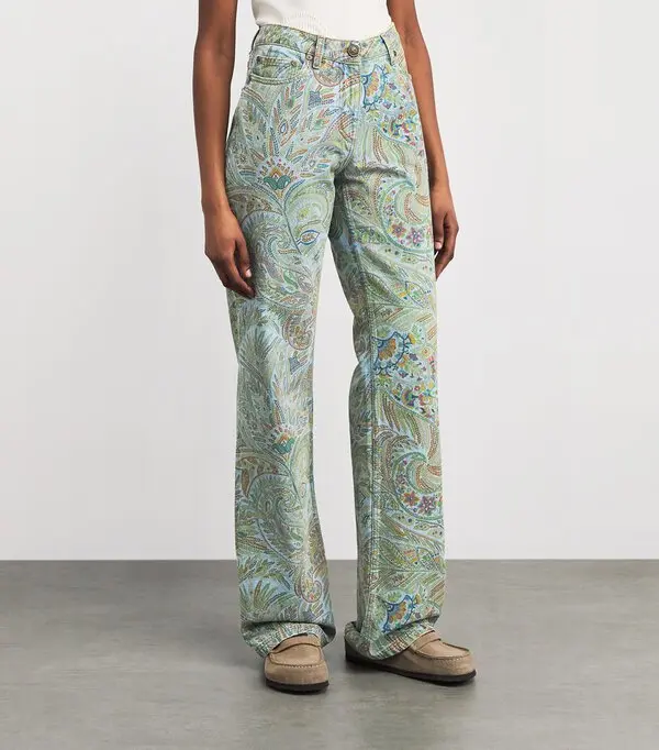 Etro Paisley Flared Jeans