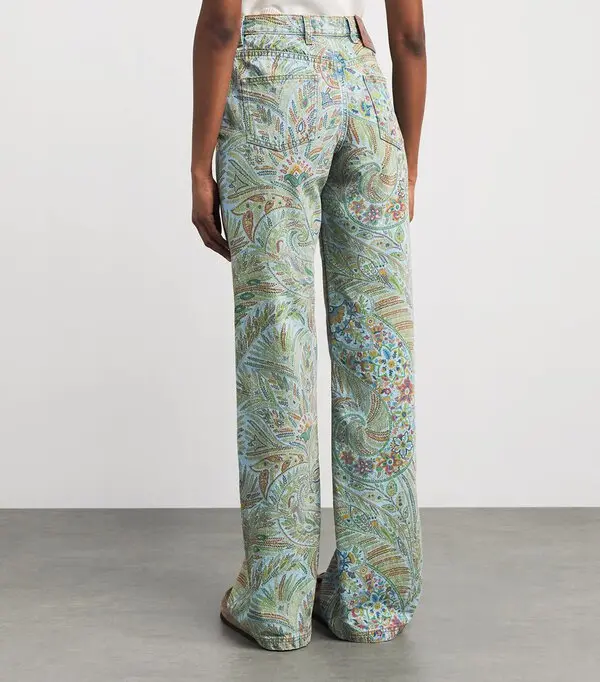 Etro Paisley Flared Jeans