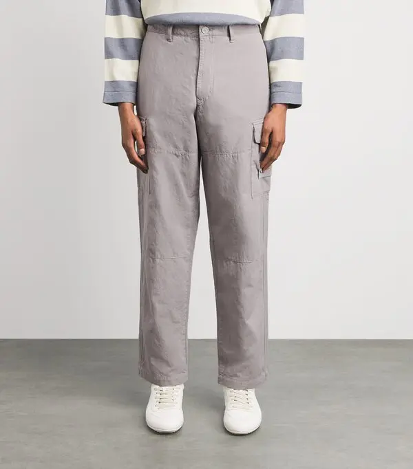 Stone Island Cotton-canvas All-weather Ghost Trousers - Grey