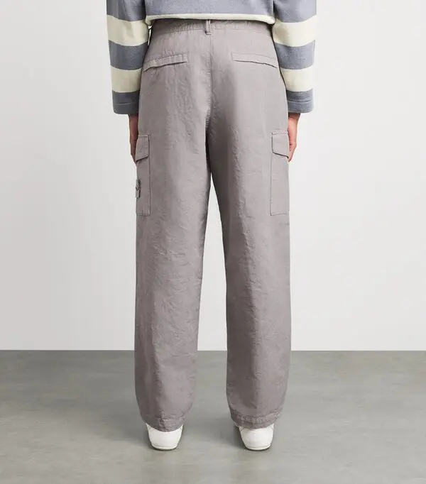 Stone Island Cotton-canvas All-weather Ghost Trousers - Grey