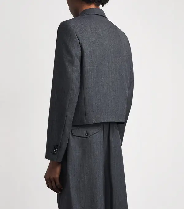 Comme Des Garçons Wool-blend Short Blazer