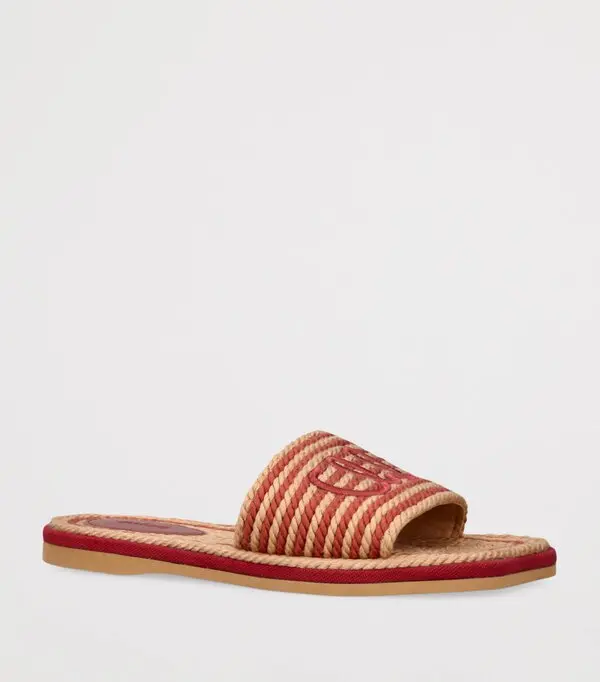 Chloé Woven Logo Sandals - Pink