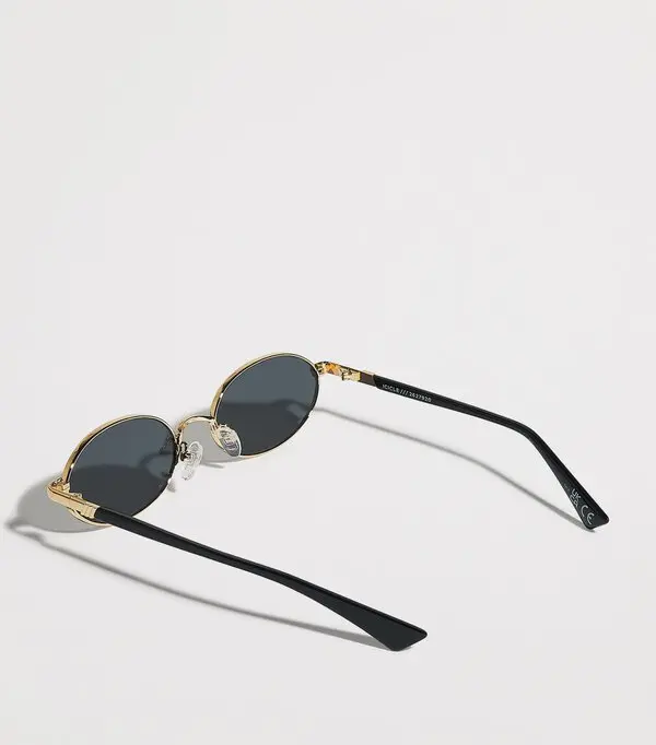 Le Specs Icicle Oval Sunglasses - Gold