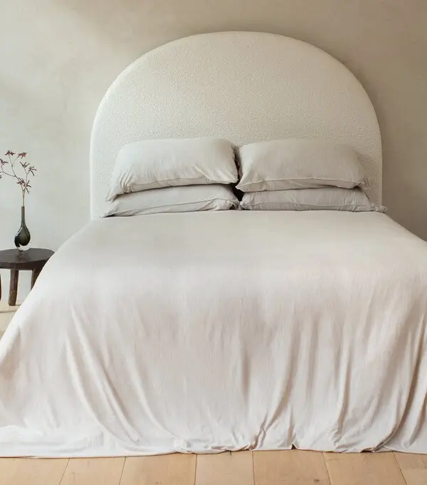 SHELEP Merino Jersey Super King Duvet Cover - Neutral