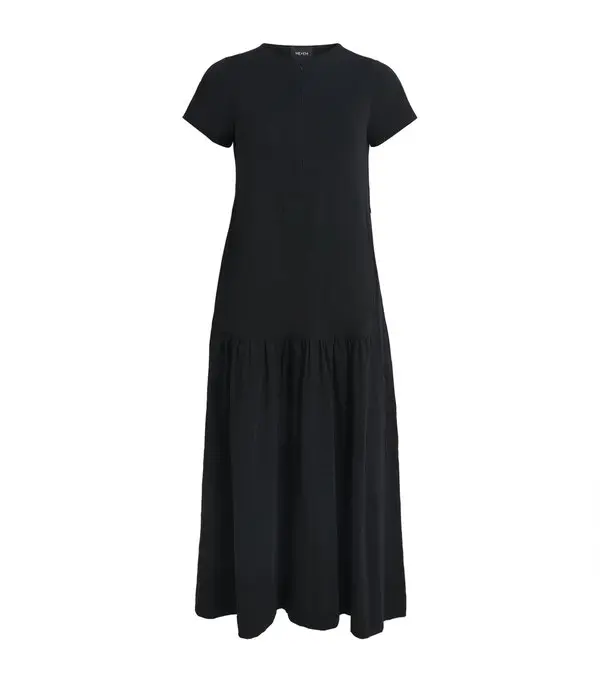 ME+EM Organic Cotton Tiered Maxi Dress