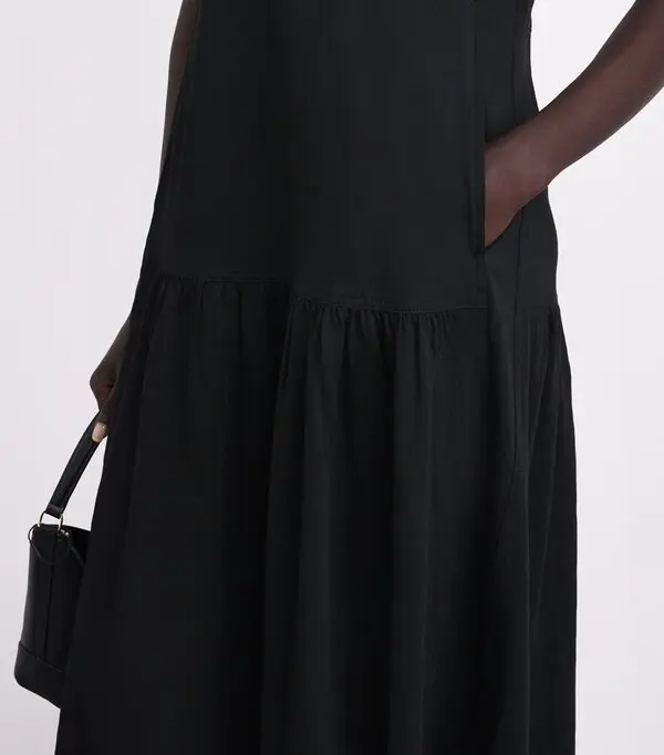ME+EM Organic Cotton Tiered Maxi Dress